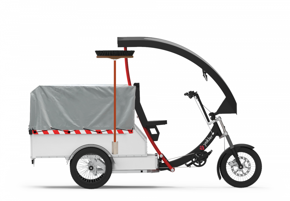 Yokler professional Pick up cargo bike | for gardening and waste collection